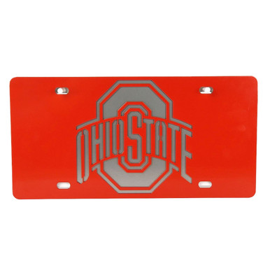 Ohio State Athletic Logo License Plate. Double Layered - College Traditions
