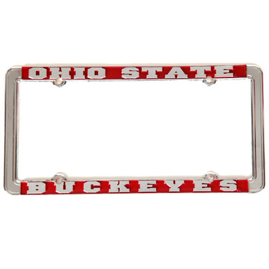 Metal Ohio State Buckeyes License Plate Frame - College Traditions