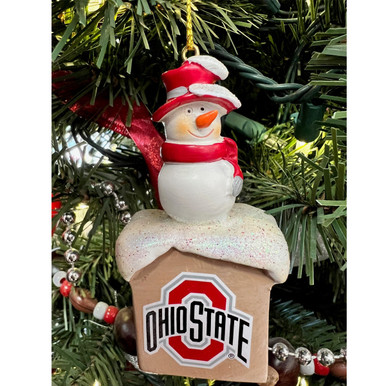 Ohio State Resin Snowman Ornament - College Traditions