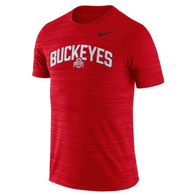 Ohio State Red Velocity Tee w/Buckeyes - College Traditions