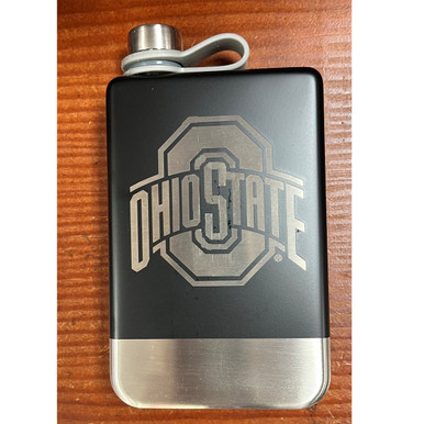 Ohio State 8oz Laser Etched Stainless Steel Flask - College Traditions