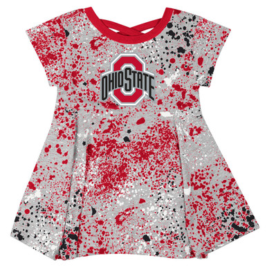 Ohio State Sweet Pea Onesie Dress. - College Traditions