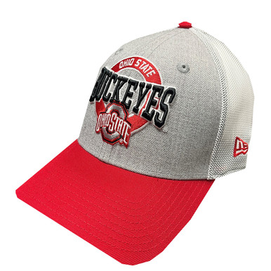 Ohio State Gray/Red Circle Buckeye - College Traditions