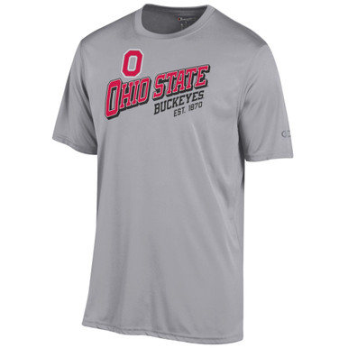 Ohio State Gray Drifit Established Tee. - College Traditions