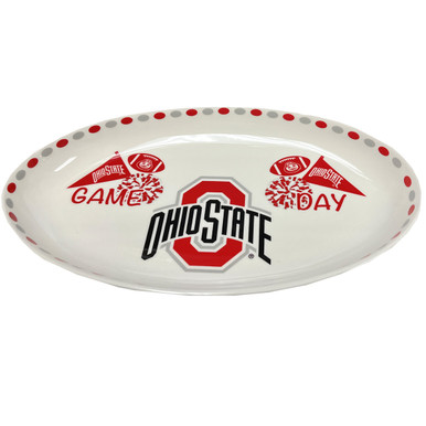 Ohio State Oval Game Day Platter. - College Traditions