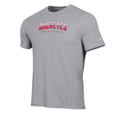 Gray Dri-Fit Soft Touch Tee With Buckeyes Over Ohio State Logo ...