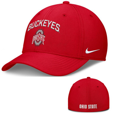 Ohio State Nike Red Buckeyes Flex Fit Cap - College Traditions