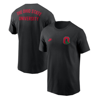 Ohio State Nike Black Block O w/Leaf and Back Logo. - College Traditions