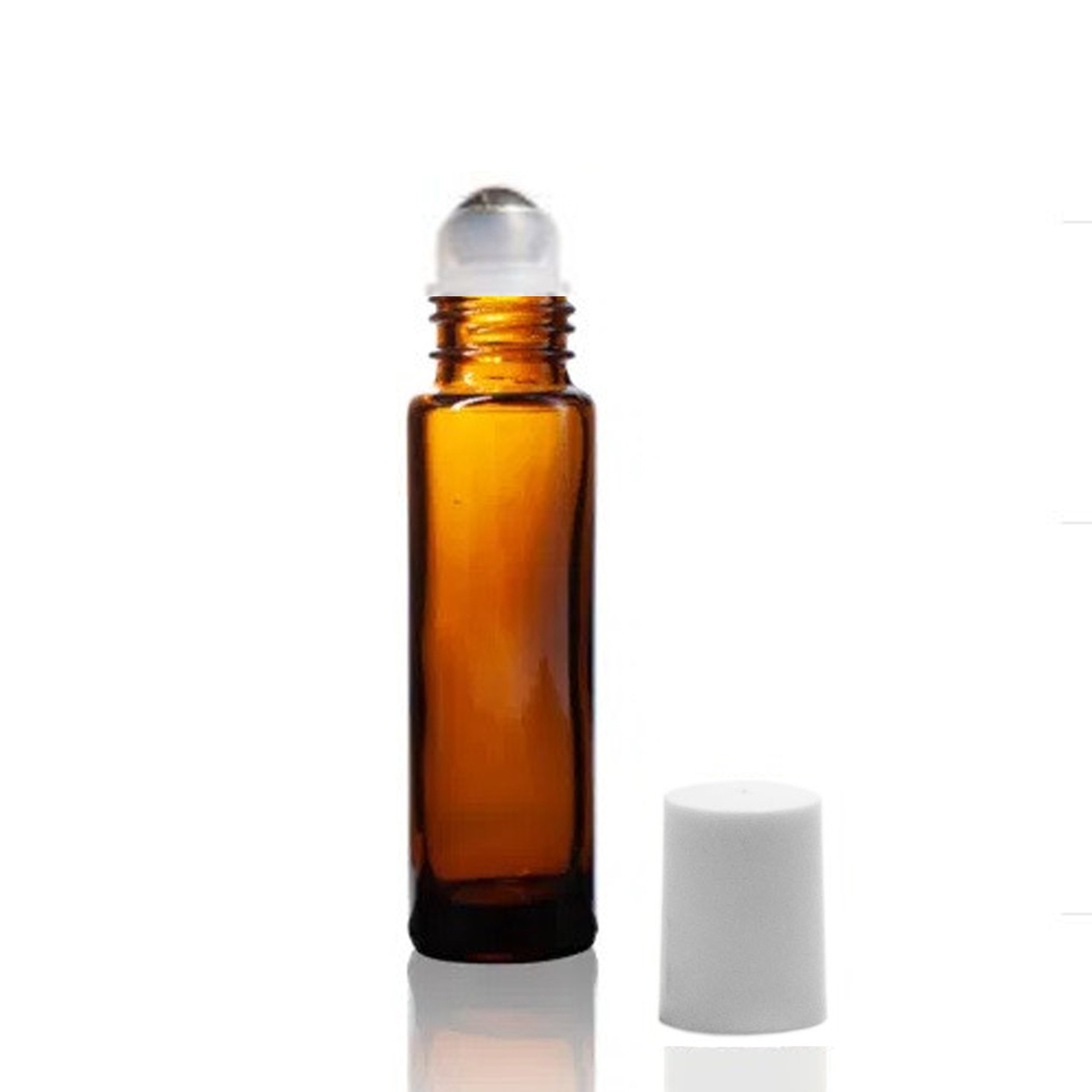 10ml Glass Roll On Bottle Roller Bottle With White Cap