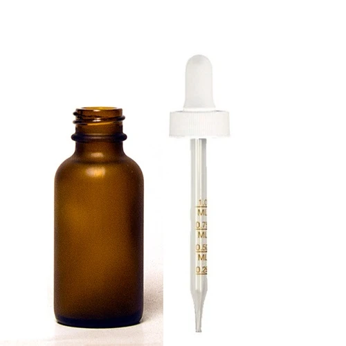 60ml (2oz) Boston Round Bottle with graduated dropper