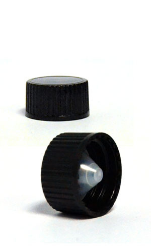 Black plastic polycone Cap For 18-400mm Neck Finish