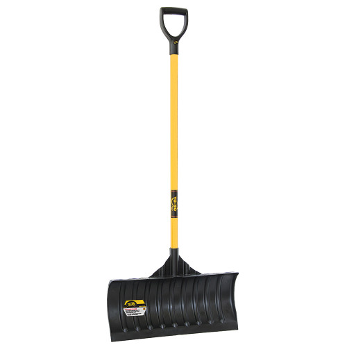 24" Poly Snow Pusher with Shaped Fiberglass Handle - Yeoman & Company