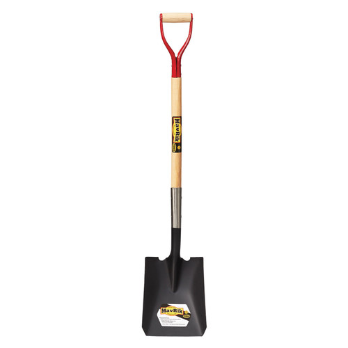 Square Point Shovel, closed back, D-handle - Yeoman & Company