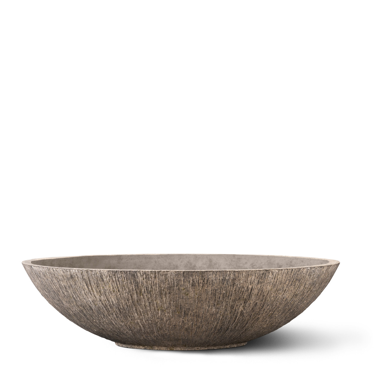 Turo Cast Stone Low Bowl – Handcrafted GFRC or Fiberstone Commercial ...