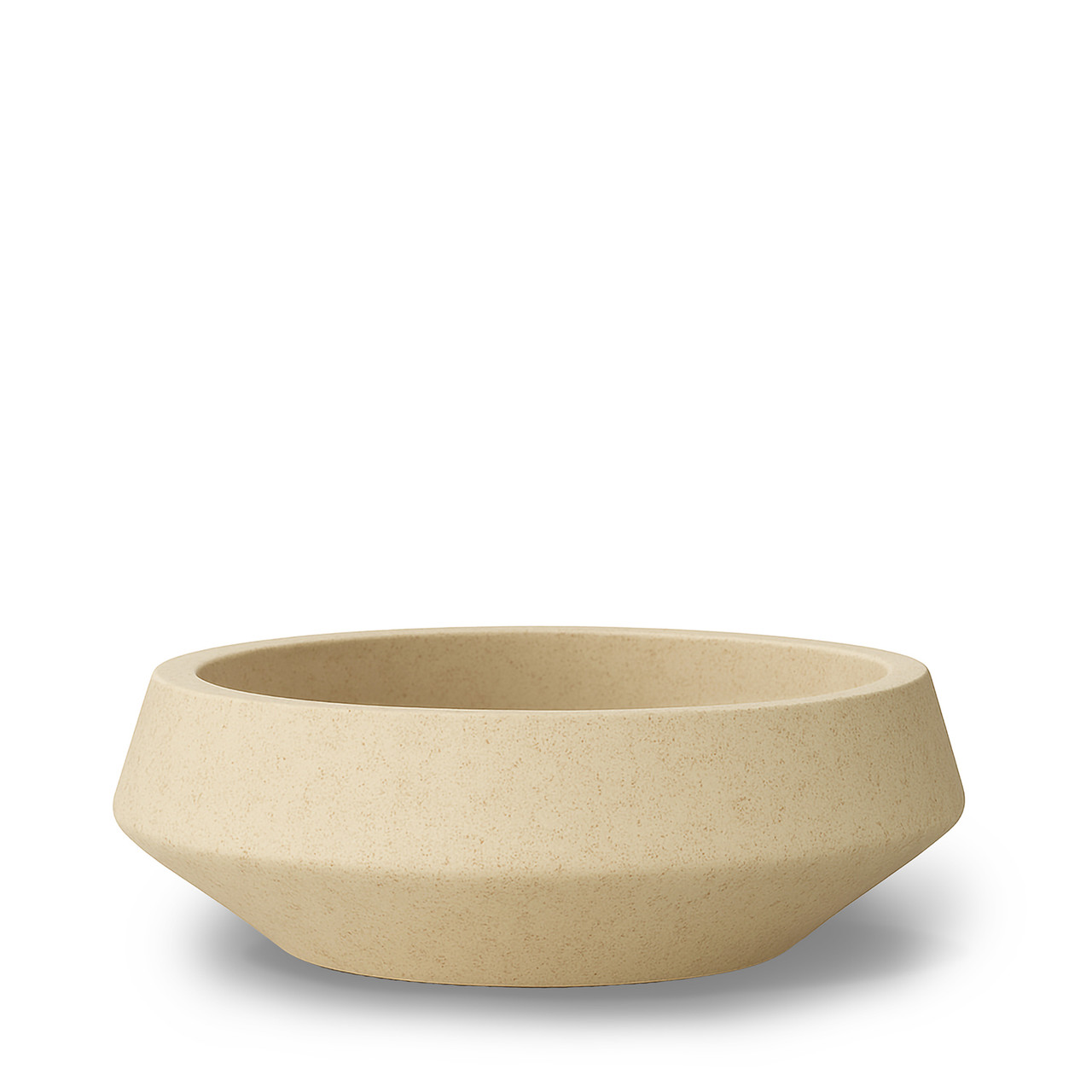 Bristol Fiberstone Low Bowl Planter | Commercial-Grade Modern Design