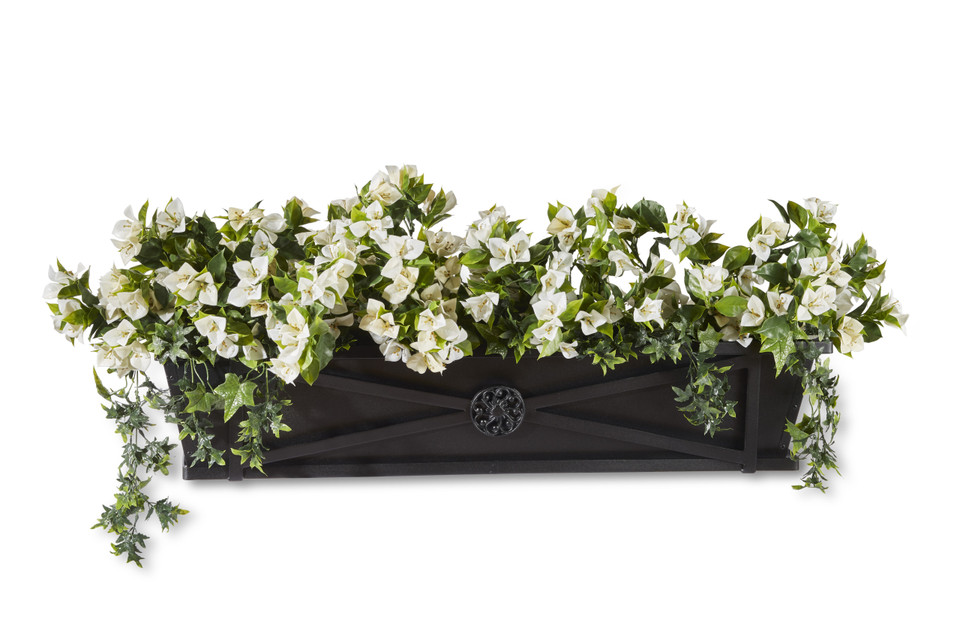 French Quarter Cast Aluminum Window Box With Choice of Liners