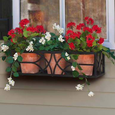 Powder Coated Steel Falling Water Window Box With Choice of Liners
