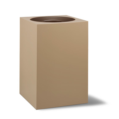 Modern Square Fiberglass Trash Receptacle- 24 Colors and Custom Work ...