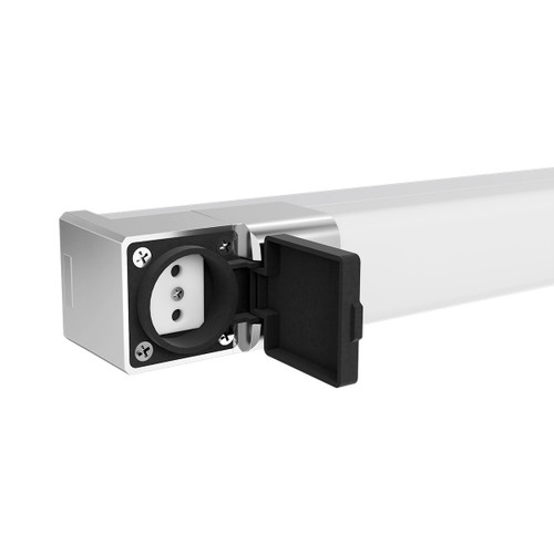 Lampada LED da Specchio 15W 66cm Cromata IP54 con Presa e Interruttore