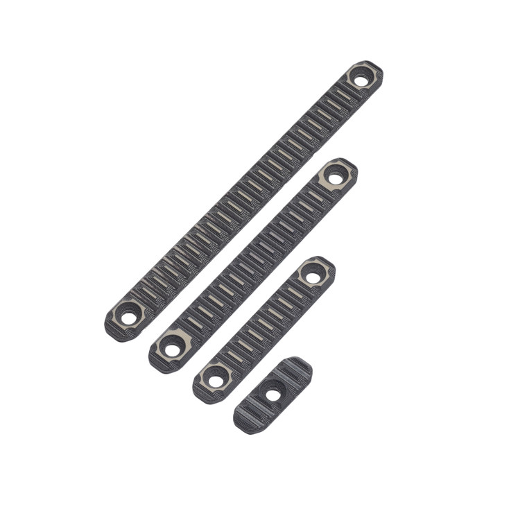 ANNEX MLOK Rail Cover Panels - Machined G10 FR4 - GRAY - ALL LENGTHS