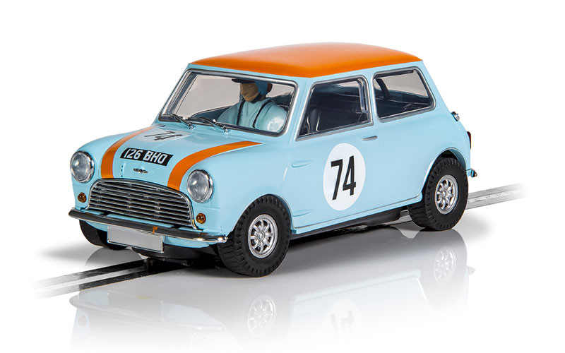 Scalextric Austin Mini Cooper S - Gulf Edition – Nick Riley & Gabriele ...