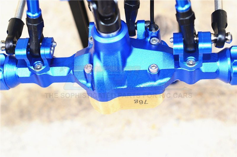 GPM Brown Aluminum Rear Gear Box (Without Cover) -15 Pcs Set for TRX-4