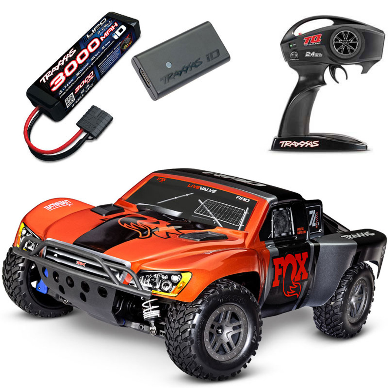 Traxxas Slash 4X4 Brushless BL-2s Short Course RTR Truck & FREE LIPO BATTERY AND USB-C LIPO CHARGER