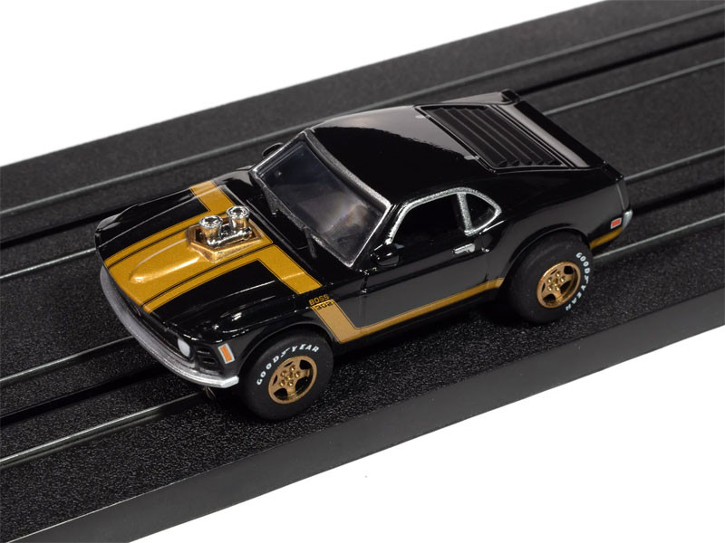 Auto World 1970 Ford Mustang (Black) Super III HO Slot Car