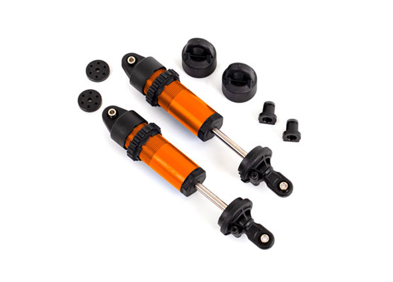 Traxxas GT-Maxx Aluminum (Orange-Anodized) Shocks (Fully Assembled w/o ...