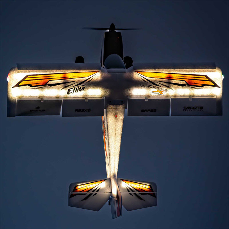 E-Flite Night Timber X Evolution 1.2m BNF Bind-N-Fly Basic RC Airplane ...