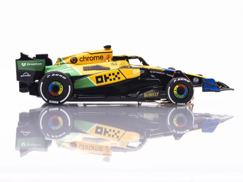 AFX 2024 McLaren F1 MCL38 #4 Senna Monaco Mega G+ HO Slot Car