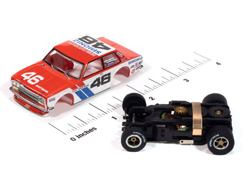 Auto World 1972 BRE Datsun 510 #46 (Red, White & Blue) X-Traction HO ...