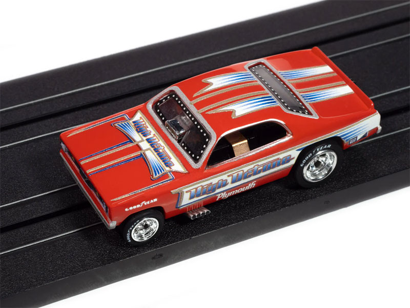 Auto World 1972 Plymouth Duster High Octane FC (Orange, White & Gold ...