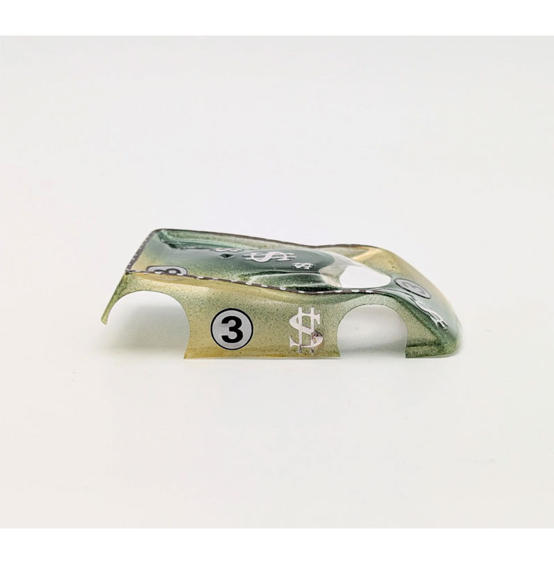 Viper Scale Racing Custom Lexan Body - Green w/Dollar Signs