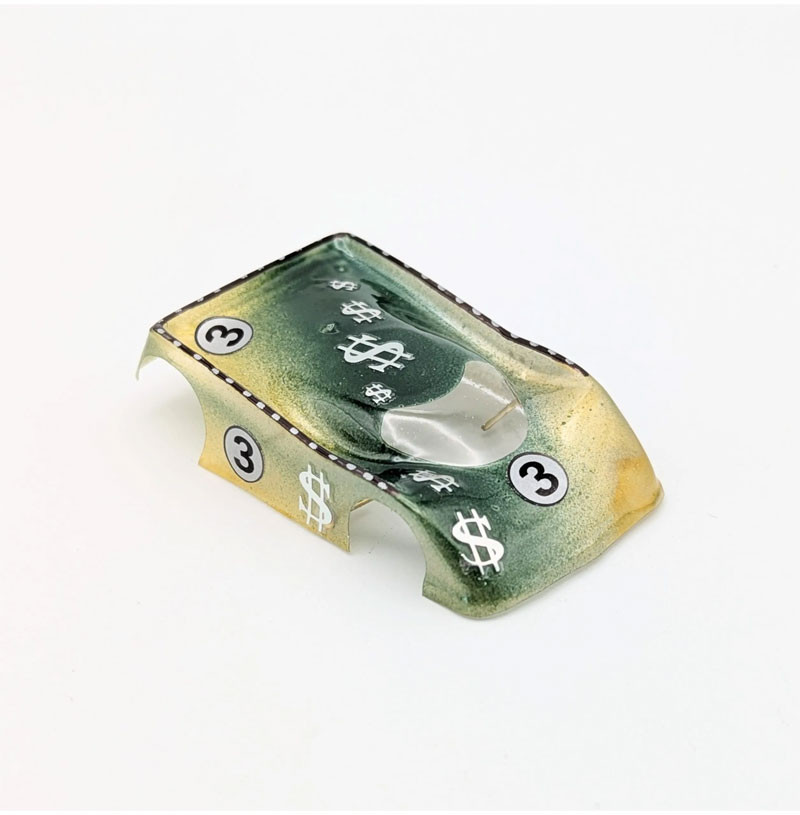 Viper Scale Racing Custom Lexan Body - Green w/Dollar Signs