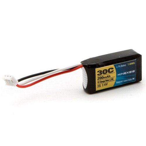 Kinexsis 7.4V 200mAh 2S 30C UMX LiPo Battery