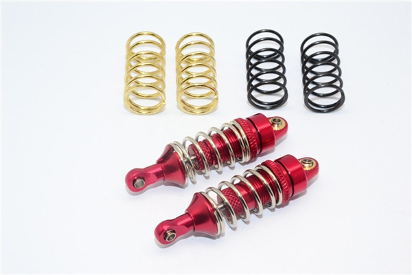 GPM Red Aluminum Shocks w/3 Spring Sets for 1/16 E