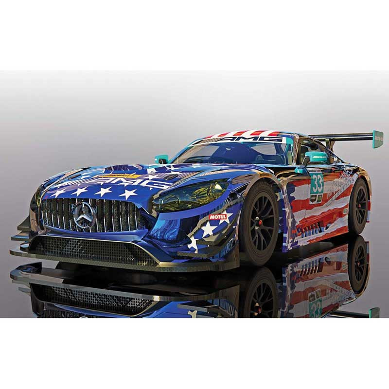 Scalextric Mercedes AMG GT3 Stars &Ã‚Â Stripes 1/32 Slot Car ...