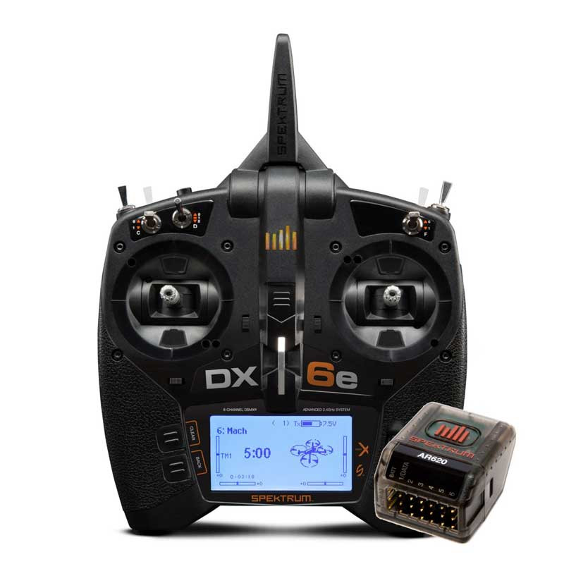 Spektrum DX6e 6-Channel Air Radio System w/AR620 Receiver | Spektrum ...