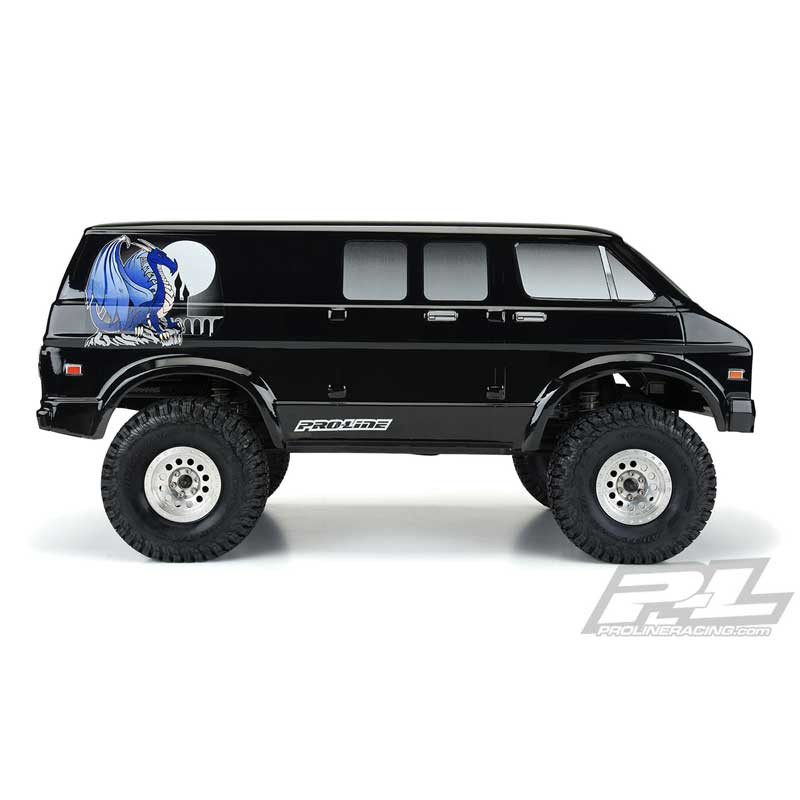 Pro-Line Tough-Color Black 70's Rock Van Rock Crawler Body 12.3" WB ...