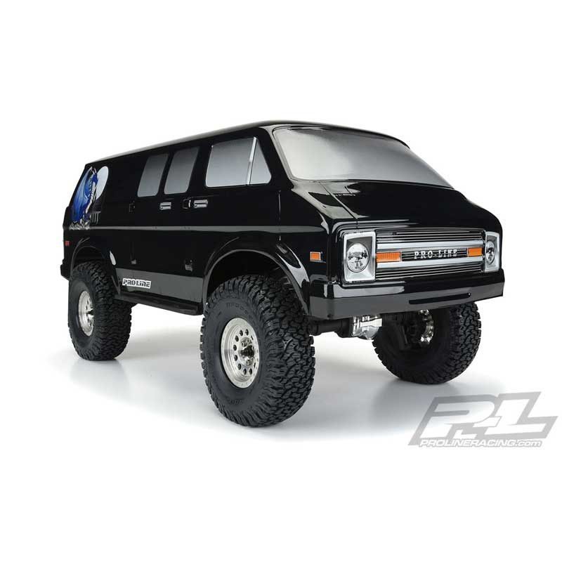 Pro-Line Tough-Color Black 70's Rock Van Rock Crawler Body 12.3" WB ...