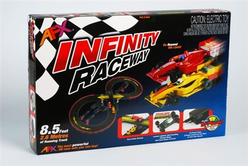 AFX Giant Raceway 62.5-Foot Mega G+ HO Slot Car Track Set w/Tri-Power ...