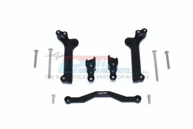 GPM Aluminum Front Shock Mount Set for Maxx (Black)