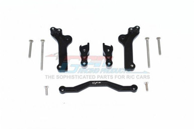 GPM Aluminum Rear Shock Mount Set for Maxx (Black)