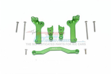 GPM Aluminum Rear Shock Mount Set for Maxx (Green)