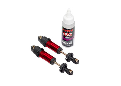 Traxxas Red Aluminum GT-Maxx Front Shocks (2)