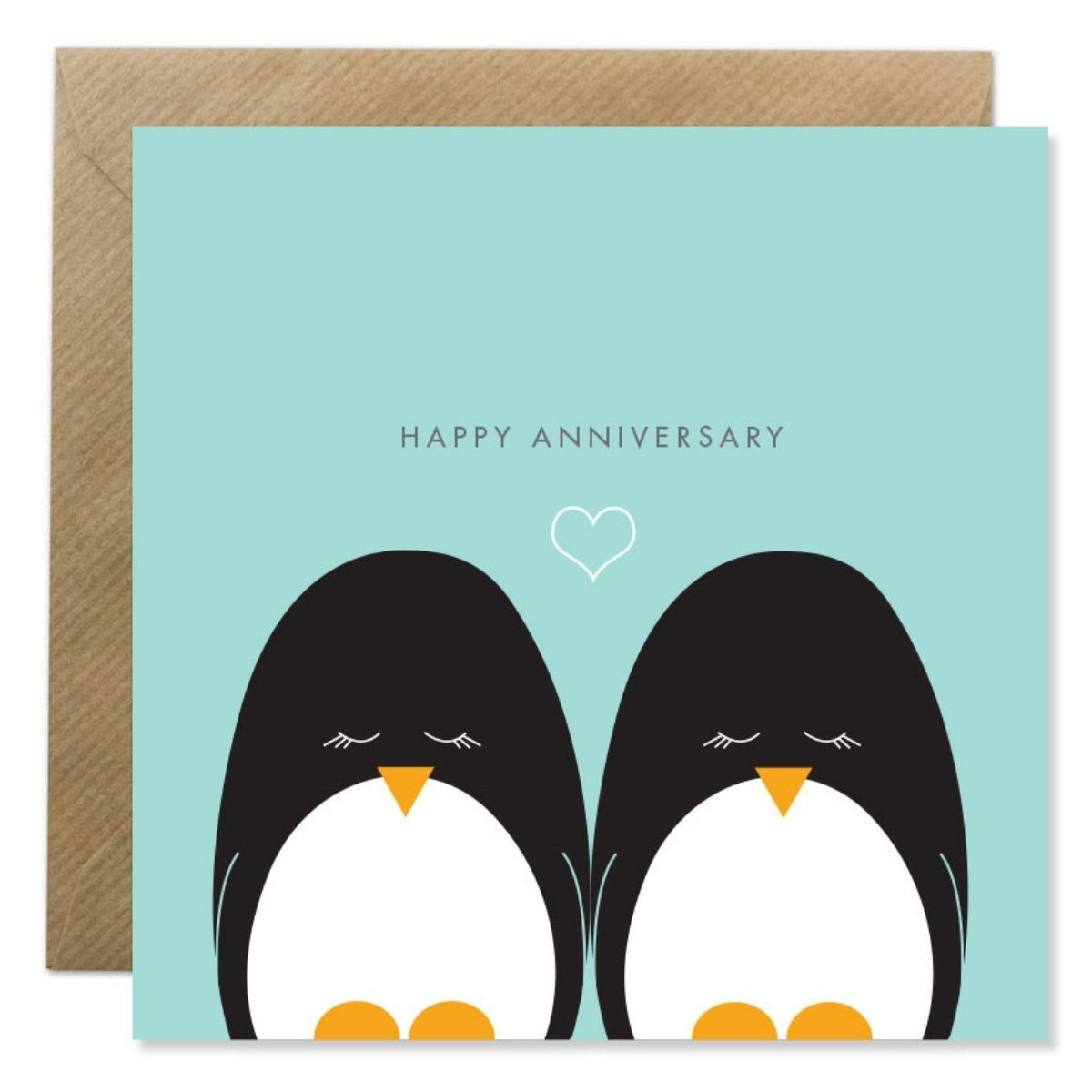 Happy Anniversary Penguins Card | Kilkenny Design