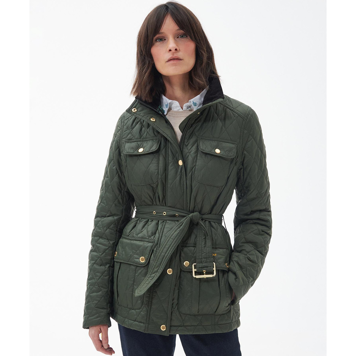 Barbour Country Utility Quilted Jacket Olive | Kilkenny Design