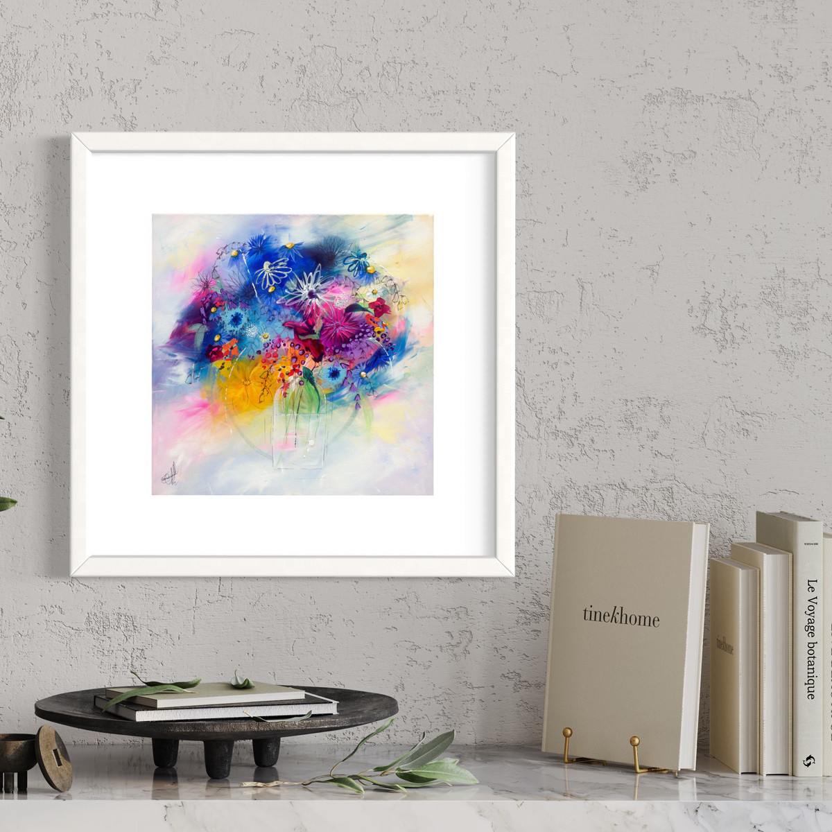 Emma Campbell Art Limited Edition 'The Wild Bouquet' Framed Print ...