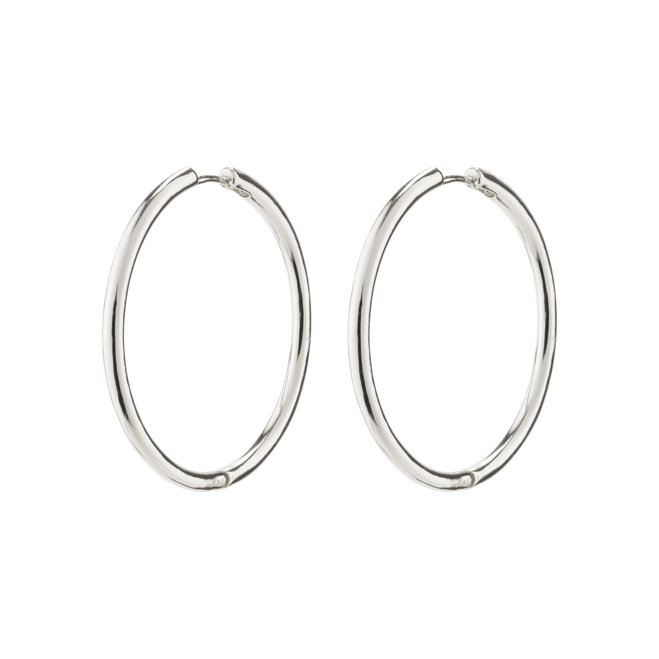 Eanna Recycled Maxi Hoops Silver Plated | Kilkenny Design